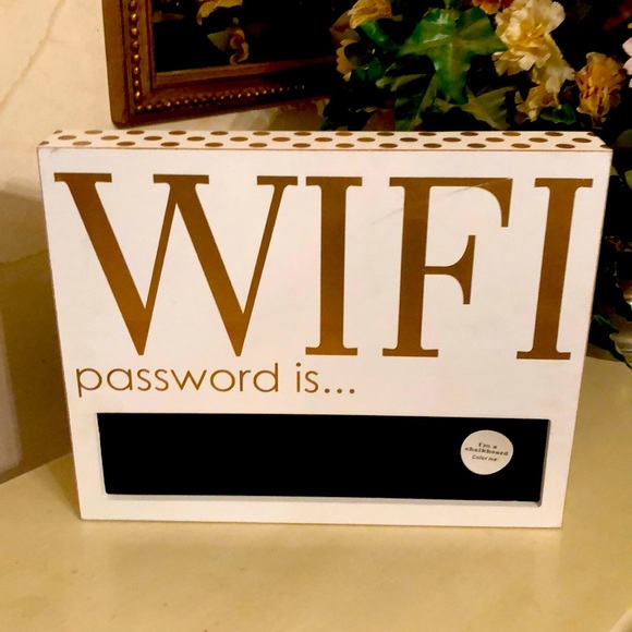 Office | Nwt Wifi Password Chalkboard Officehome Sign | Poshmark